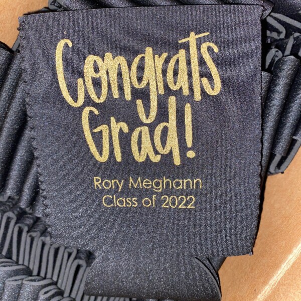 Graduation Party Supplies Congrats Grad Personalized Can Hugger 2025 ...