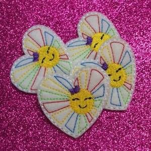 Pretty Sun Digital ITH Feltie Embroidery Design File - Etsy