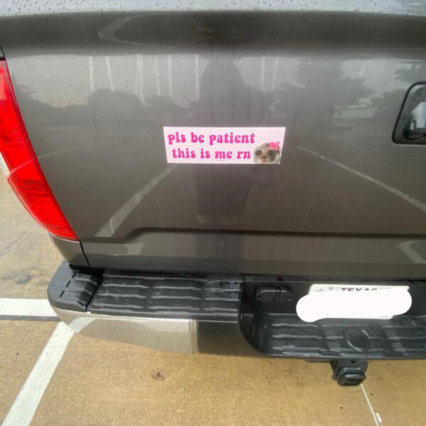 Im Just a Girl Bumper Sticker AND Magnet Funny Meme Sticker 8.7'' X 2.7 ...