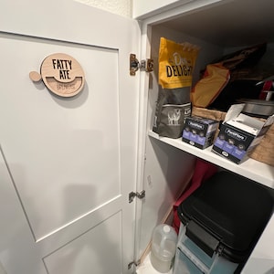 The Cat is Inside or Outside Reminder Sign Cat In/out Wooden Door ...