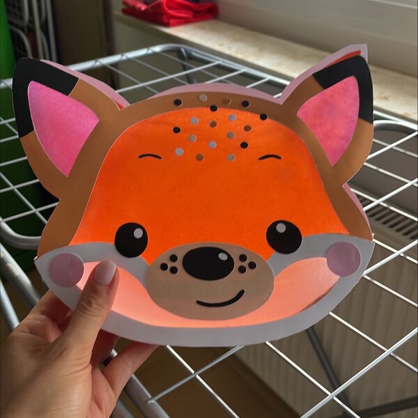 Fox Lantern Craft Template Pdf/svg/dxf_can Be Crafted With or Without a ...