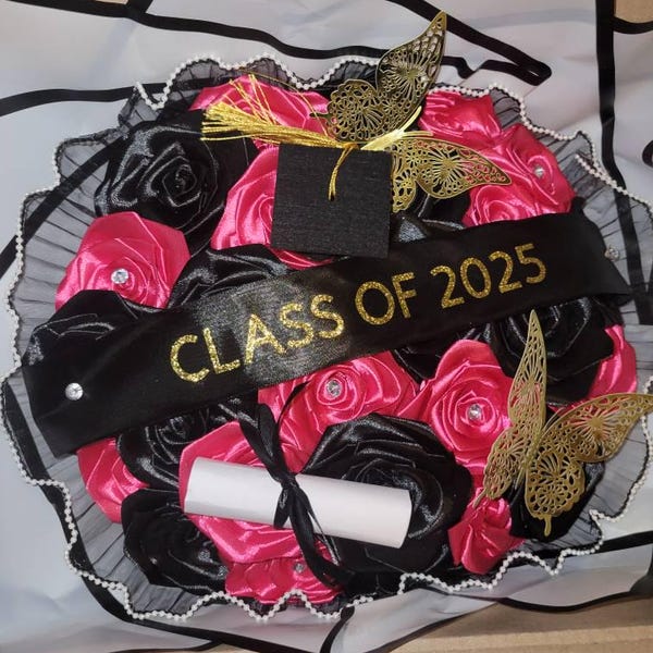 Graduation Bouquet 2025 Gift – Class of 2025 Flowers, Grad Party Decor ...