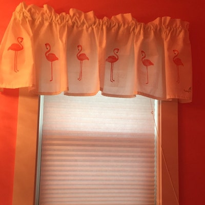 Flamingo Valance - Etsy