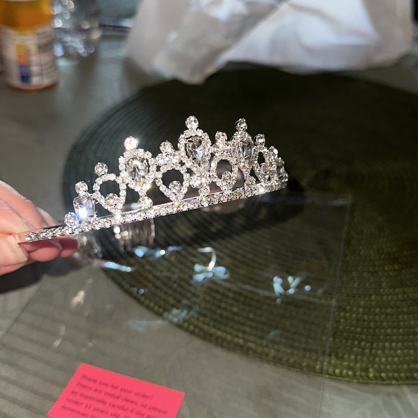 Rhinestone Crystal Flower Girl Tiara: First Communion Headpiece - Etsy