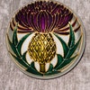 Scottish Thistle Christmas Ornament Handmde Hand Painted - Etsy