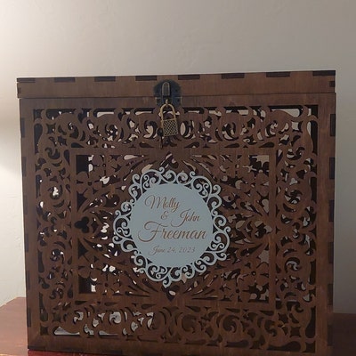 Lockable Card Box Wedding Bank Wedding Card Box Wedding Card - Etsy