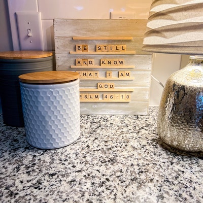 Pallet Scrabble Board 10x10 With Wood Storage Box - Etsy