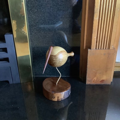 One-of-a-kind Fig Wood Bowl W/ Cracked Detail Handcrafted Decor Piece ...