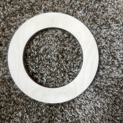 1/4 Thick Wood Ring for DIY Wreath, Frame, or Craft Project Circle ...