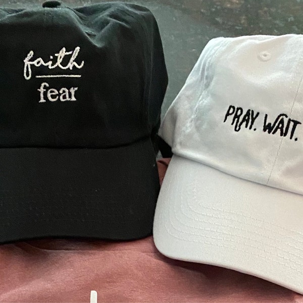 FAITH IS GREATER Than Fear Baseball Hat, Embroidered Dad Cap • Religion ...