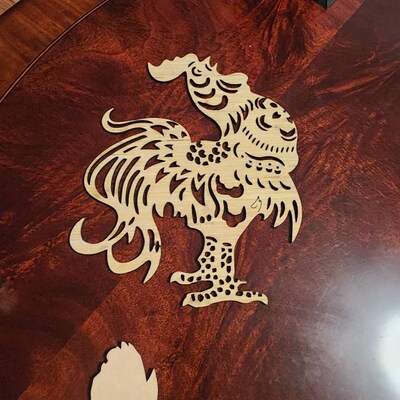 Rooster Wall Art Decor Laser Cut Dxf Glowforge Svg Xtool D1 CNC Router ...