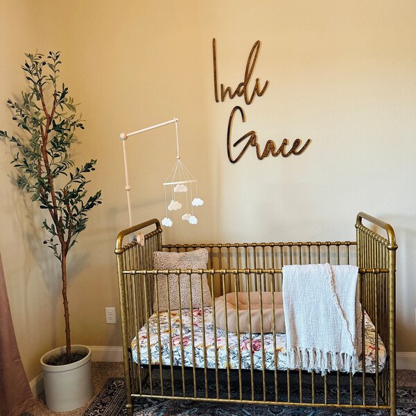 Custom Wood Name Sign for Nursery or Kids Room Decor, Personalized ...