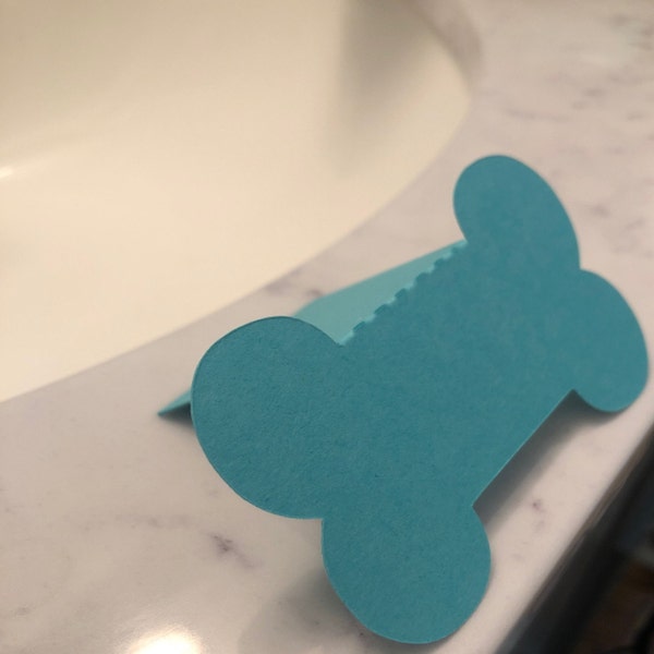 Bone Shaped Place Cards Set of 24 - Etsy