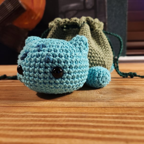 Crochet Pokemon Inspired Onion Frog Amigurumi Pattern: Fun Pouch PDF - Etsy