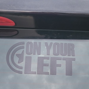 Captain America on Your Left Vinyl Sticker - Etsy
