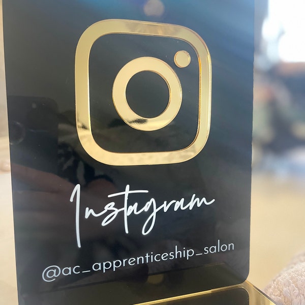 Custom Instagram Sign or Other Social Media Sign - Etsy