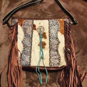 Brown Horse 2 Real Cowhide Fur and Leather Key Holder Ring - Etsy