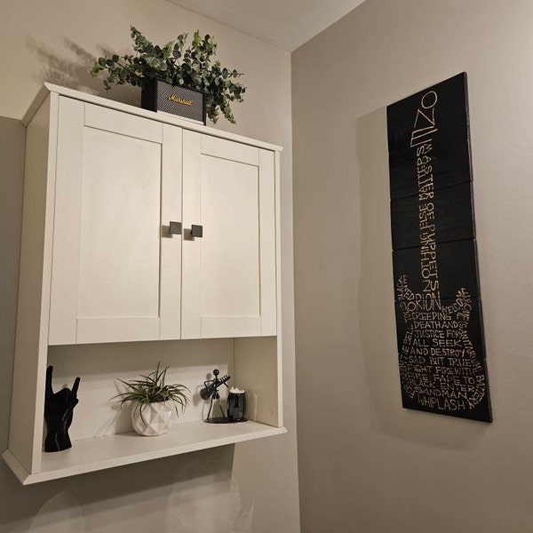 Fender Guitar Wall Art: Stratocaster-inspired Wood Hanging With Light ...