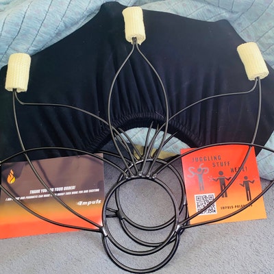 Simple Fire Poi Ultra Light PAIR TRAVEL FRIENDLY Gift for Performers ...