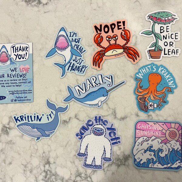 Save the Yeti Vinyl Sticker, Yeti Sticker, Abominable Snowman, Funny ...