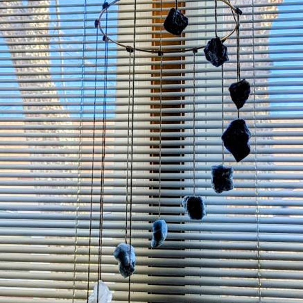 The Rustic Ombre Crystal Mobile - Raw Natural Crystals - Etsy