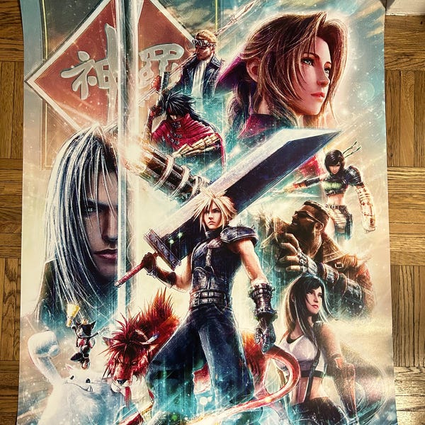 Vincent Valentine Final Fantasy VII Remake - Limited Edition Fine Art ...