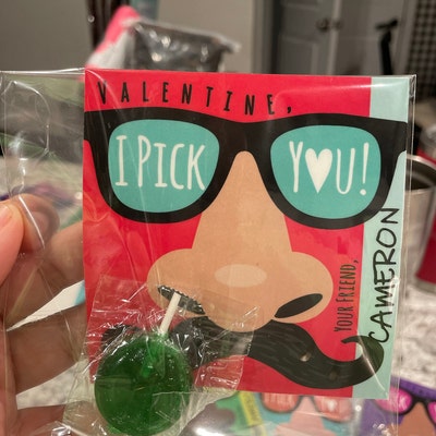 Funny Nose Picking Valentines Classroom Pencil Holder Valentines ...