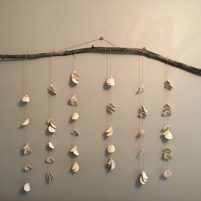 Ceramic Wall Chimes Ceramic Wall Hanging, Wall Art, Modern, Minimal ...