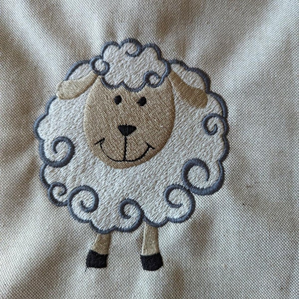7 Sizes Sheep Embroidery Designs, Sheep Embroidery Design, Machine ...