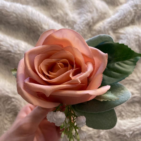 Rose Pink Wedding Bouquet, Dusty Pink Cream Ivory Bridal Bouquet, Real ...