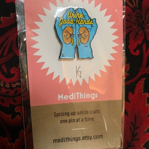 Urine Good Hands Kidney Transplant Pin- Urology/ Kidney Failure ...