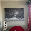 Winter Art Print, Huge Canvas Wall Decor, Snowy Pathway, Snow Canvas ...