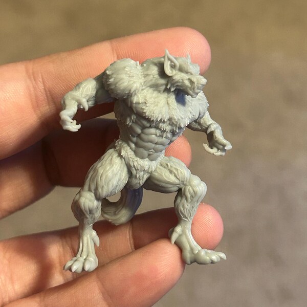 Werewolf Queen Miniature Werewolf Fantasy Miniature Dnd Miniatures DND ...