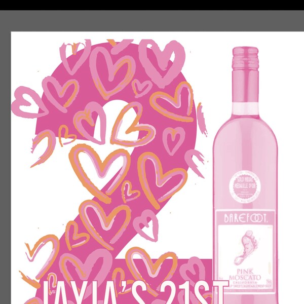 Custom Sticker Design Round Sticker Perfect for Birthdays, 21st Party ...