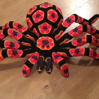 Crochet Pattern Solid Shapes Giant Tarantula Spider African - Etsy