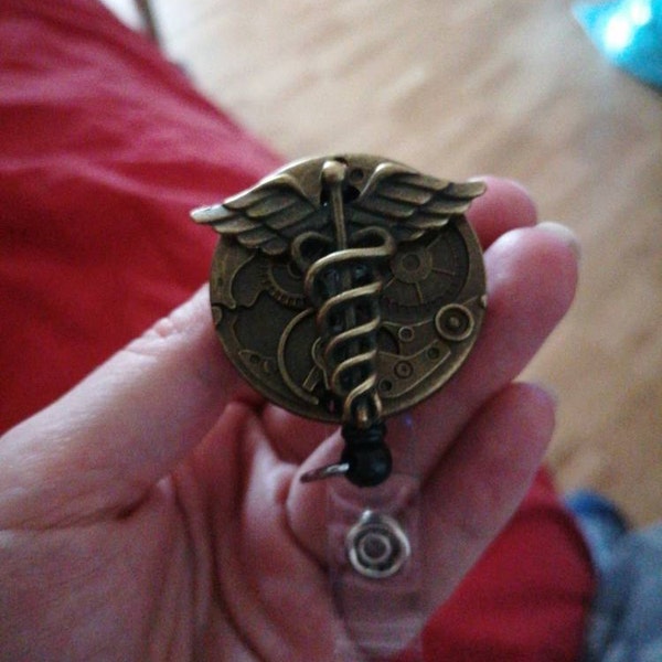 EKG Cardiac Tele Rhythm Retractable Badge Reel ER Dysrhythmia Arrythmia ...