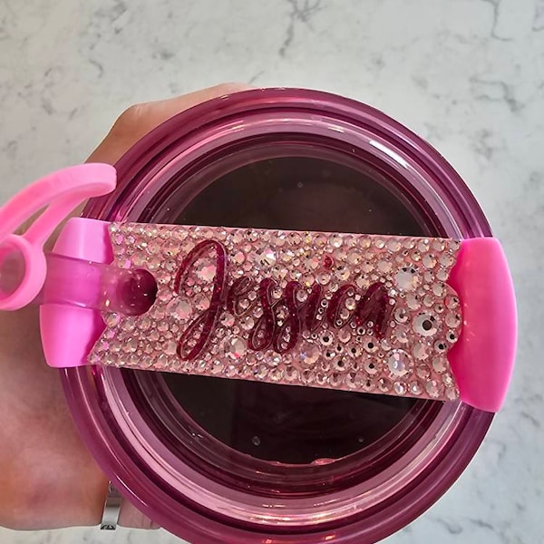 3D Printed Rhinestone Stanley Inspired Tumbler With Removable Lid - Etsy