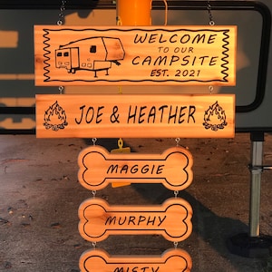 Outdoor Wood Sign Custom Camp Sign Personalized Camping Sign | Etsy