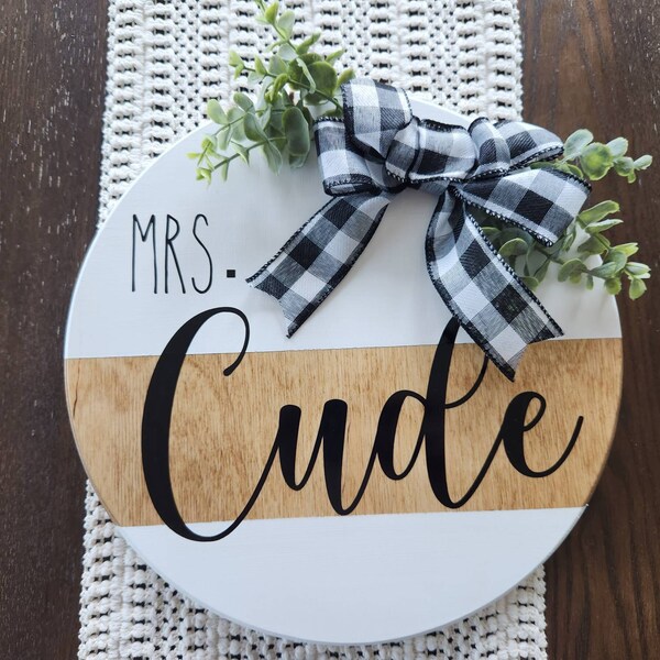 Personalized Teacher Custom Farmhouse Classroom Sign. Custom Teacher ...