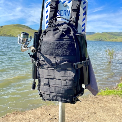 2 Fishing Rod Holder for YETI Loadout Bucket, Aluminum Frame, USA Made ...