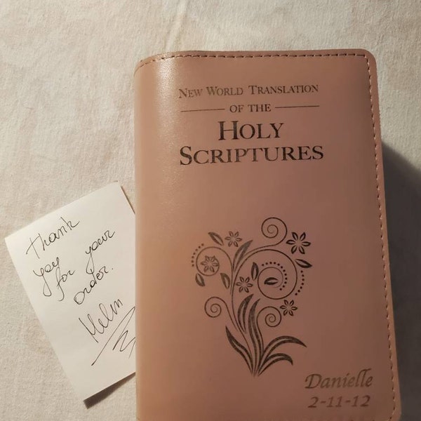 JW Bible Cover, Personalized NWT Leather Cover, Jehovah's Witnesses ...