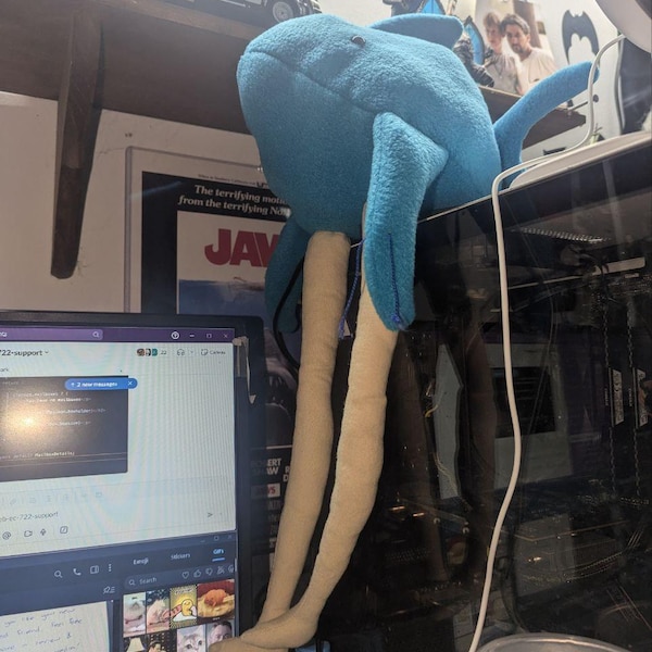 Fish With Legs Plushie (blue) Big - Etsy