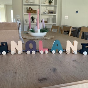 Build Your Own Train With Our Neutral Pink Train. Personalized Wooden ...