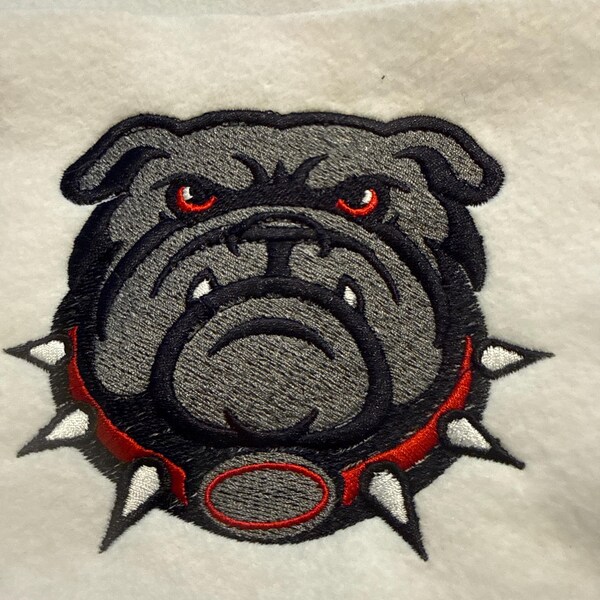 Bull Dog Embroidery Design 3 Sizes - Etsy