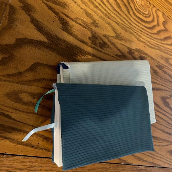 Wrap-around Book Cover, Book Sleeve, Book Pouch, Padded Book Cover ...