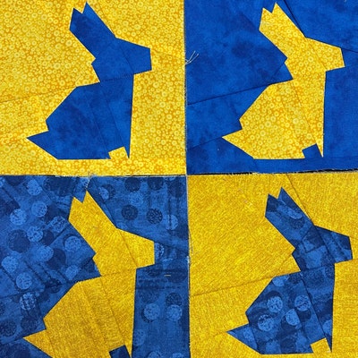 Bunny Foundation Paper Piecing PDF Digital Pattern Modern Geometric ...