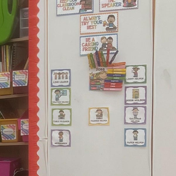 Student Classroom Clothespins Hand Painted Personalized Kids Artwork ...