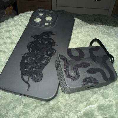 Quilted Detail Black Phone Case - Etsy