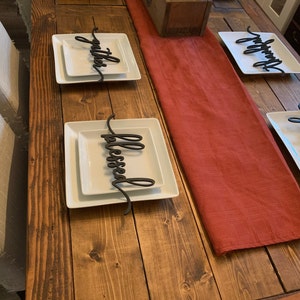 Table Word Place Setting, Thanksgiving Decor, Formal Dining Room, Fall ...