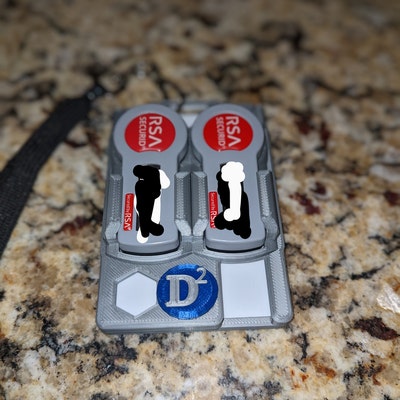 Custom Designed. 35 Quantity. 3D Printed RSA Id Token Holder - Etsy